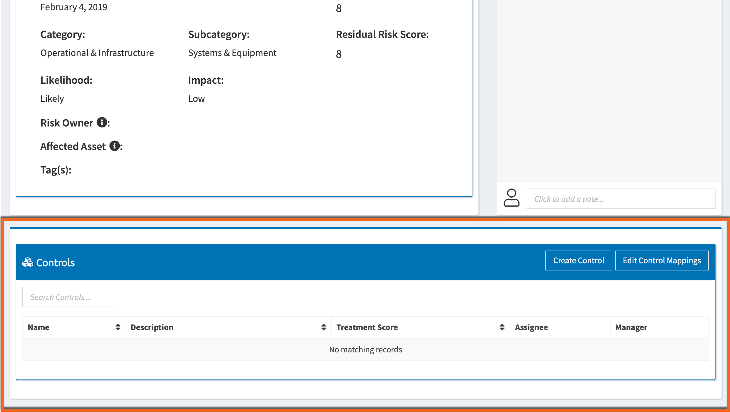How to Create and Map Risk Controls – Knowledge Base