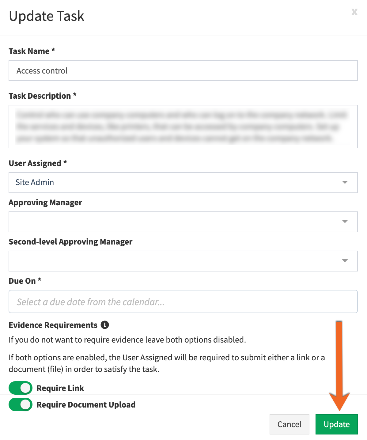 How to Update Control Tasks – KnowBe4 Knowledge Base