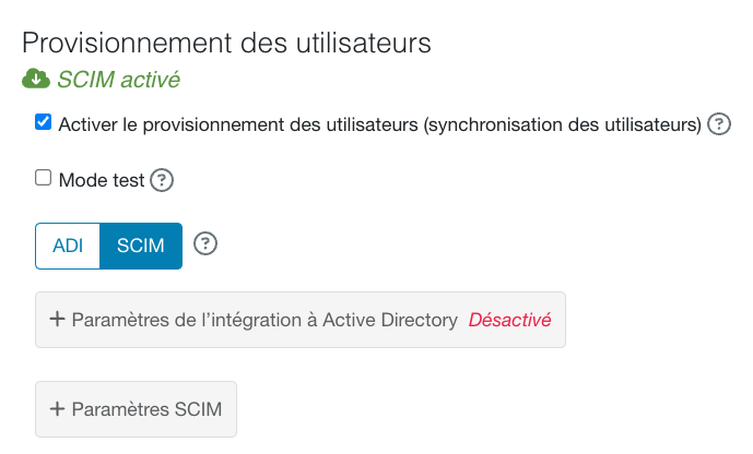 Guide de configuration SCIM – Base de connaissances
