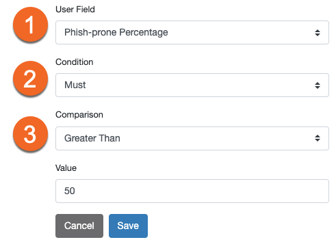 Smart Groups Glossary of Criteria Types – KnowBe4 Knowledge Base
