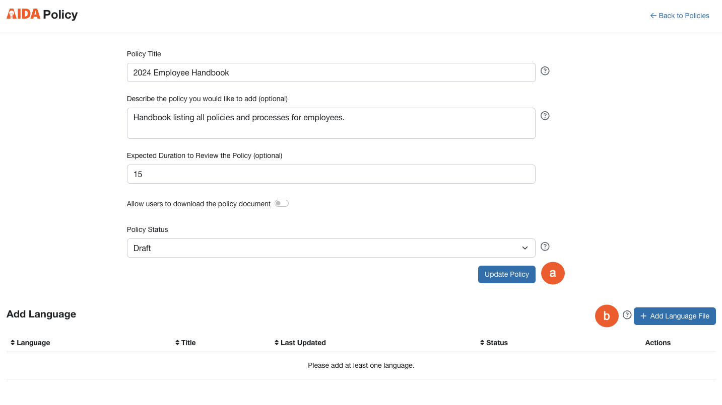 AIDA Policy Quiz Guide – Knowledge Base