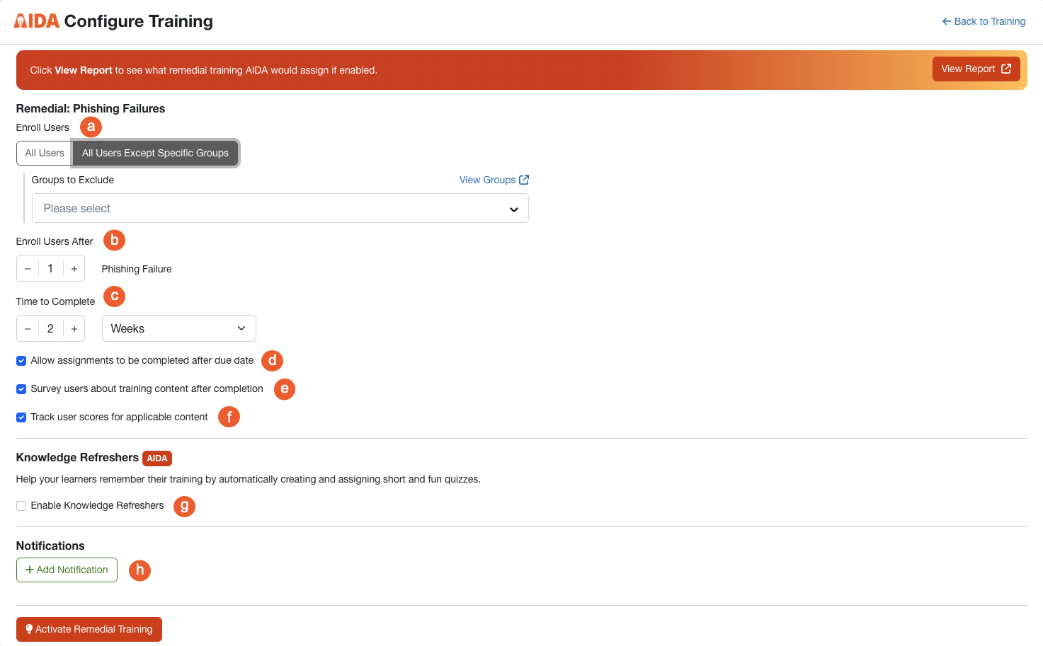 AIDA Automated Training Guide – KnowBe4 Knowledge Base