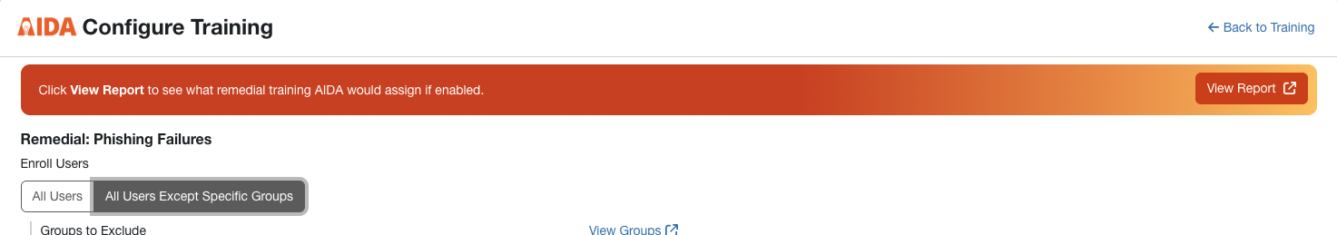 AIDA Automated Training Guide – KnowBe4 Knowledge Base