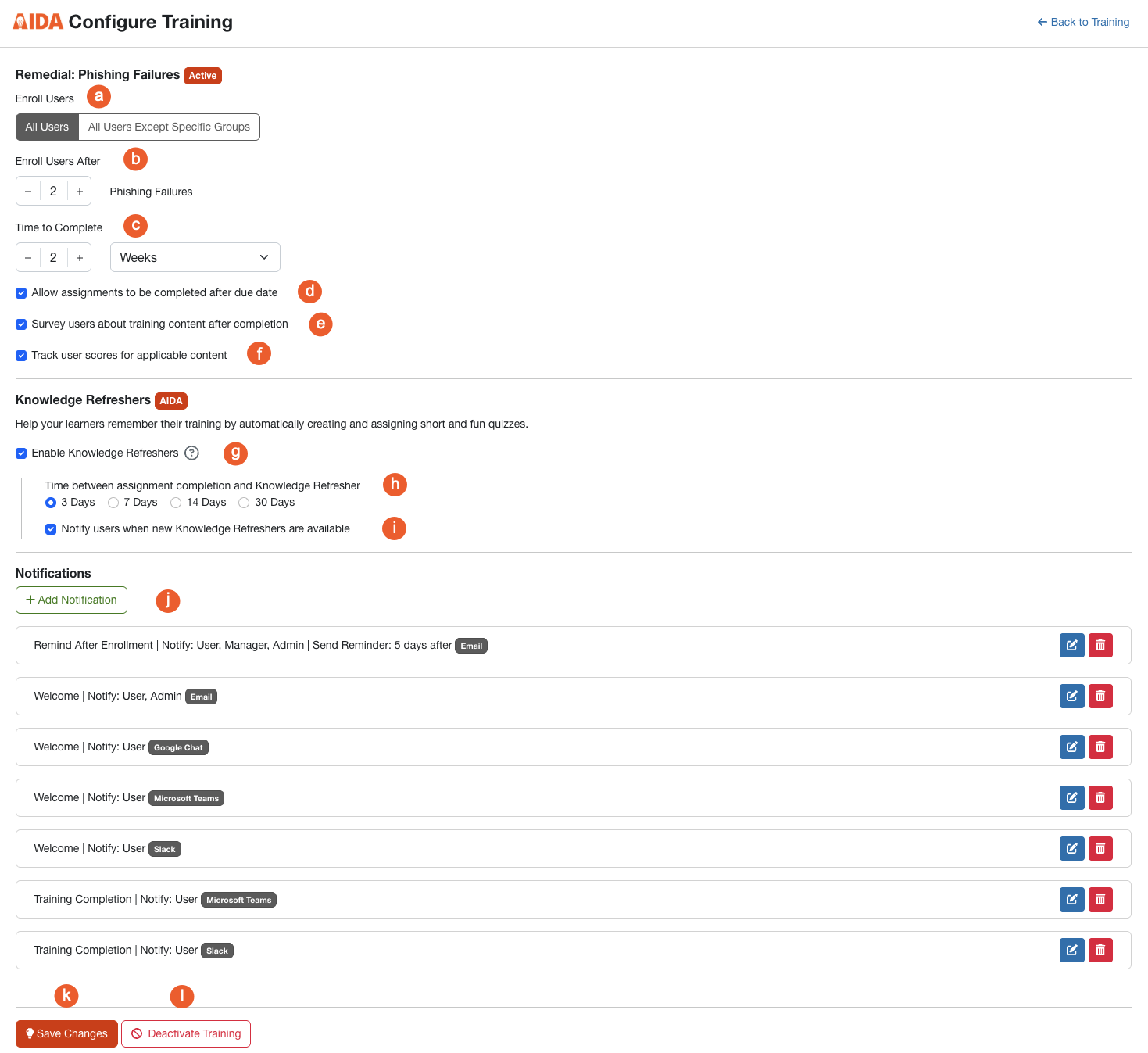 AIDA Automated Training Guide – KnowBe4 Knowledge Base