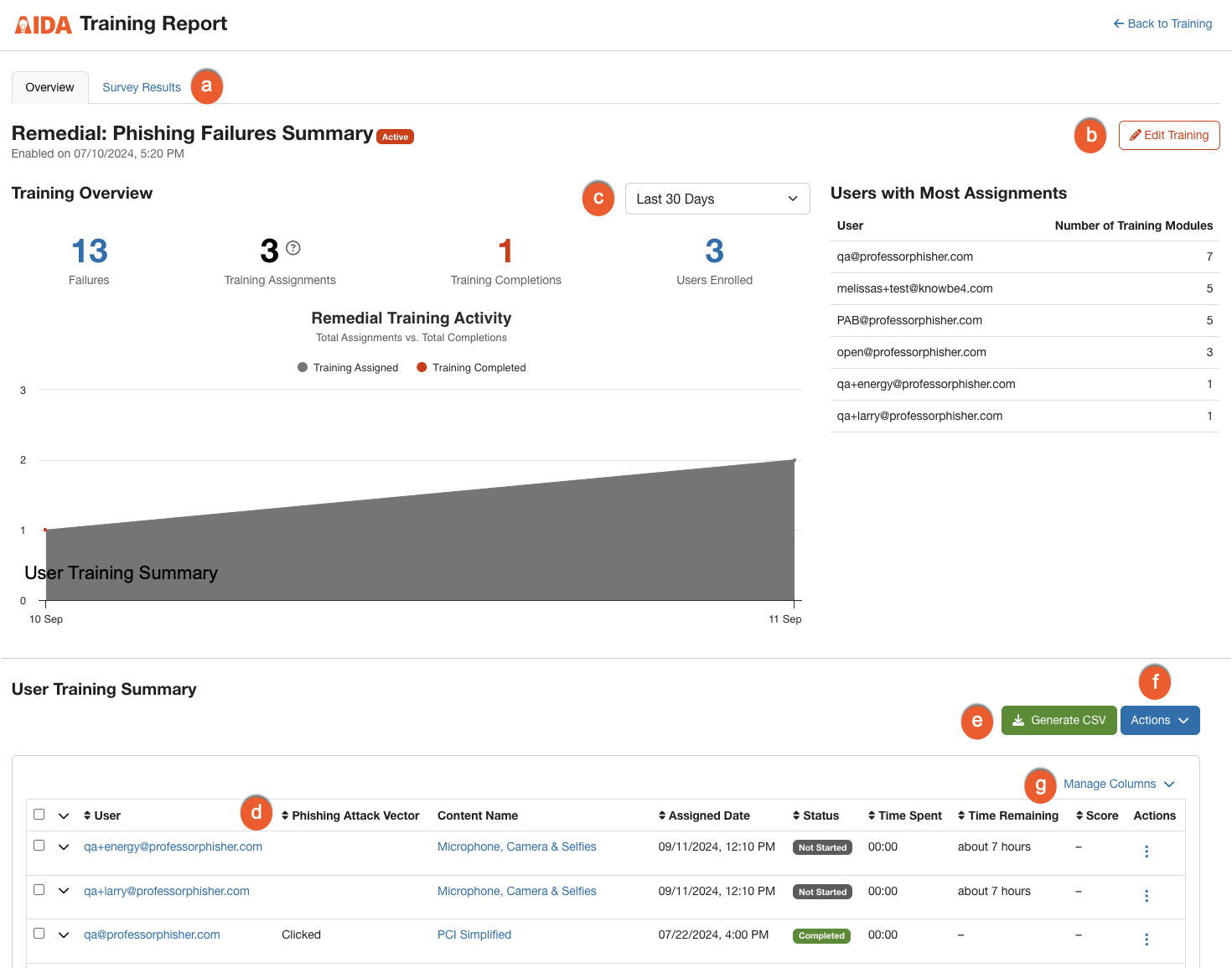 AIDA Automated Training Guide – Knowledge Base