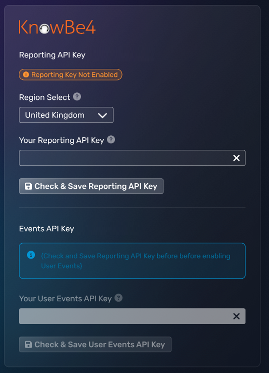Defend - User Events Integration – KnowBe4 Knowledge Base